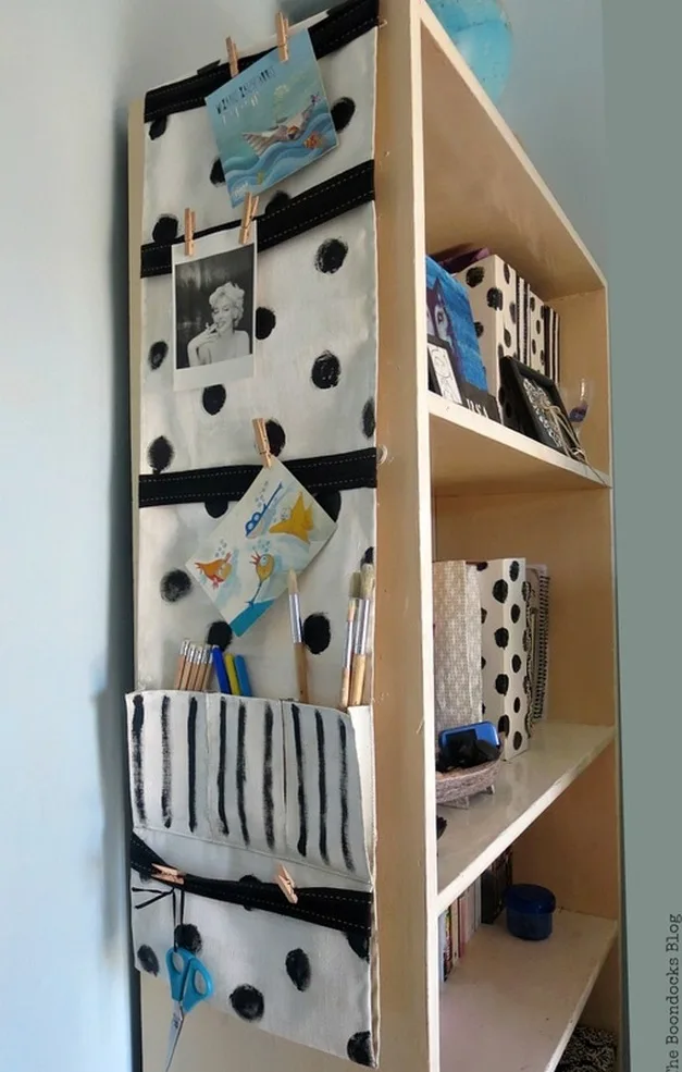 How to Make a Hanging School Supplies Organizer - The Boondocks Blog