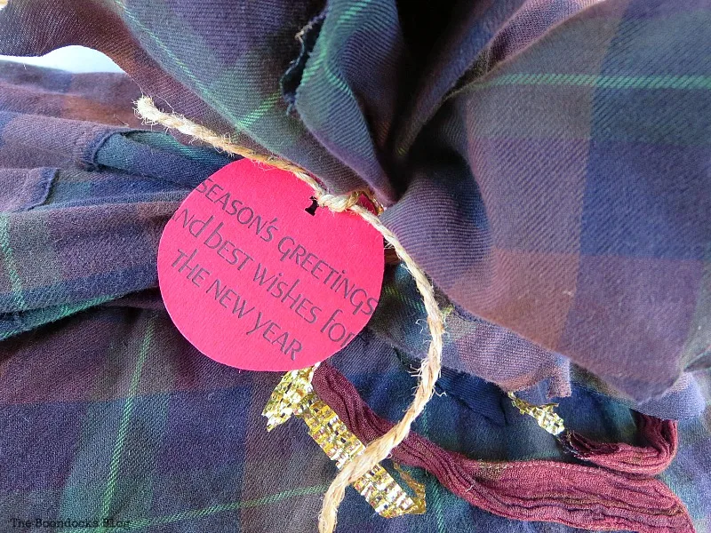 How to Repurpose Vintage Fabric for Gift Wrapping - The Boondocks Blog